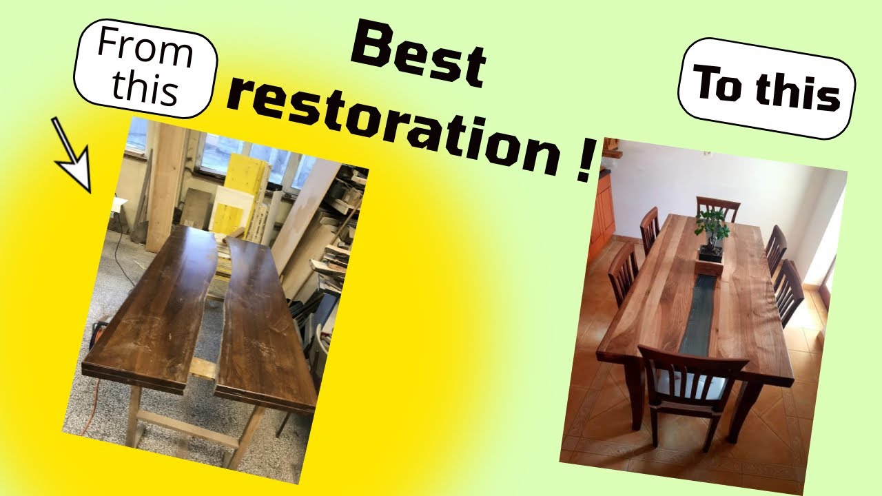 How to repair wooden table top | Woodworking - YouTube