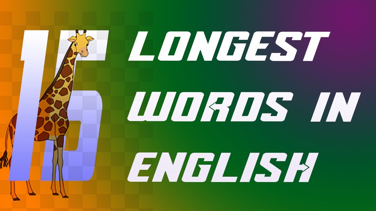 15 LONGEST WORDS IN ENGLISH | 22 - 189,819 LETTERS | SESQUIPEDALIAN ...
