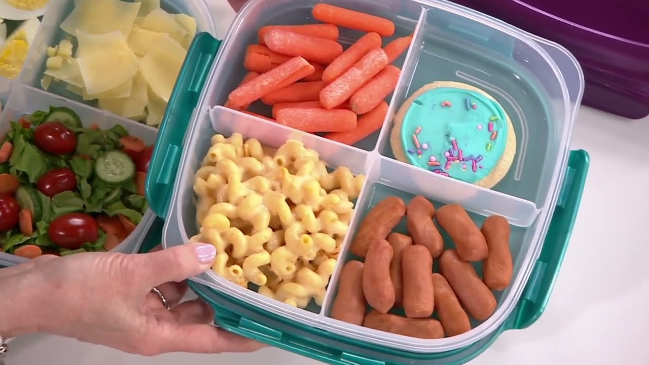 LocknLock Set of 4 Divider Plates with Vented Locking Lids on QVC - YouTube