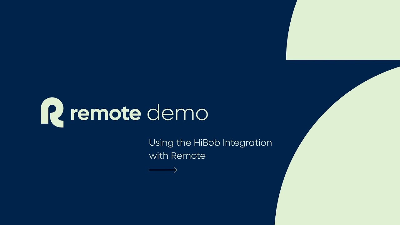 Remote Demo: Using the HiBob Integration with Remote - YouTube