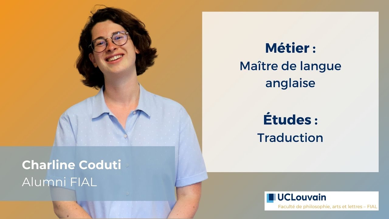 Témoignage alumni FIAL - Charline Coduti - YouTube