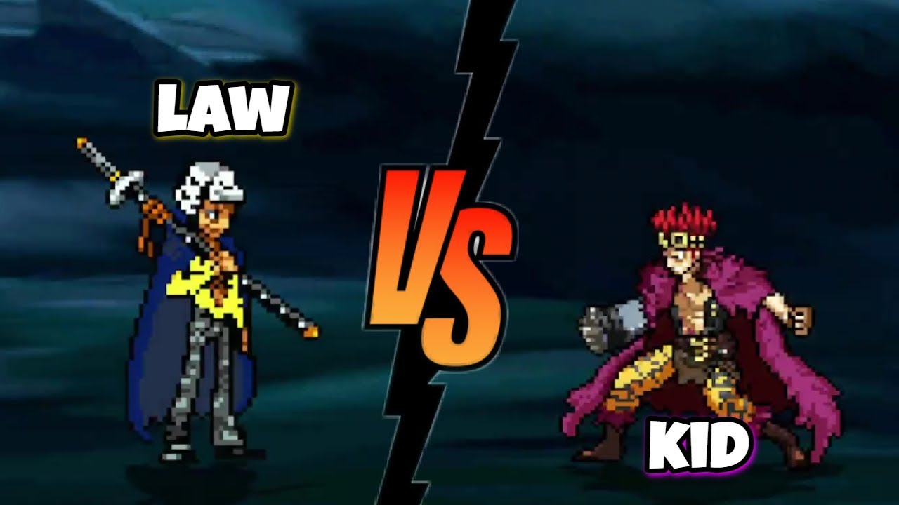 Law Vs Kid Eustass one piece fights / mugen - YouTube