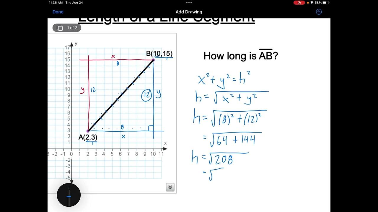 Length of a line segment - YouTube