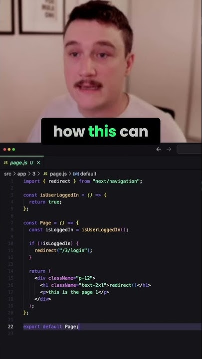 How trigger navigation in Next.js server components - YouTube