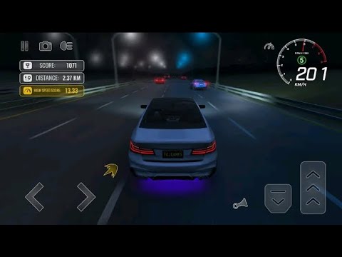 I play traffic racing pro BMW max speed test - YouTube
