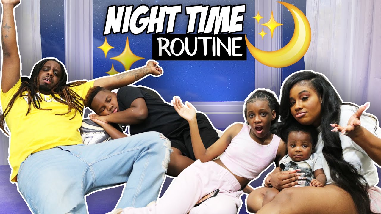 Our Family Night Time Routine With A New Born Baby - YouTube