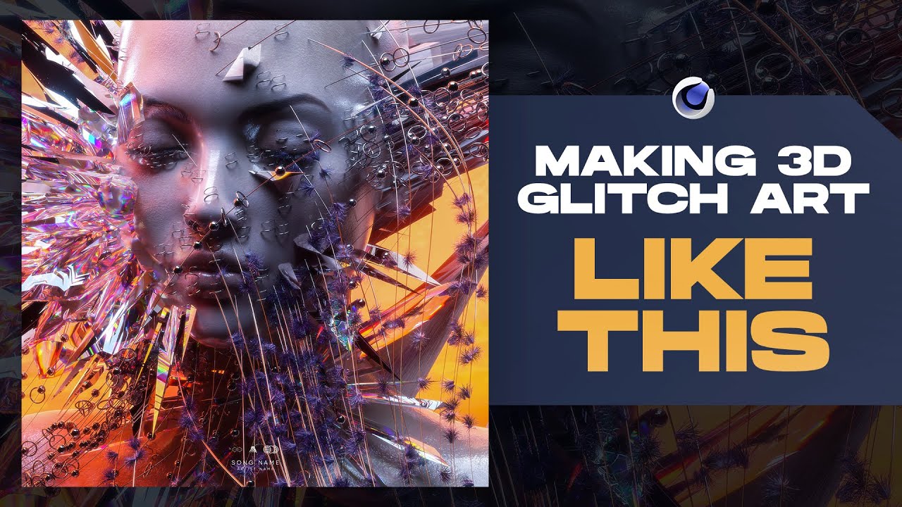 Making 3D Glitch Art Like This in Cinema 4D | Octane Render Tutorial ...