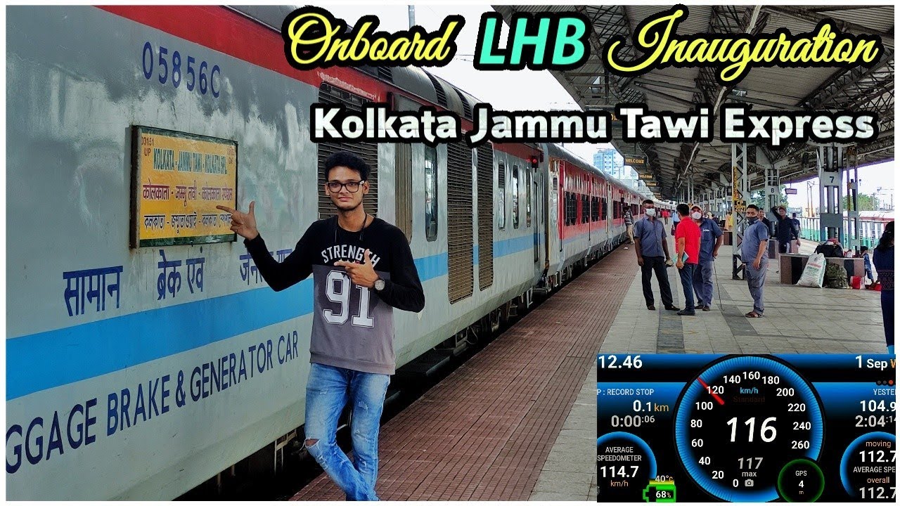OnBoard LHB Inauguration KOLKATA JAMMU TAWI Express | VLOG | Kolkata To ...