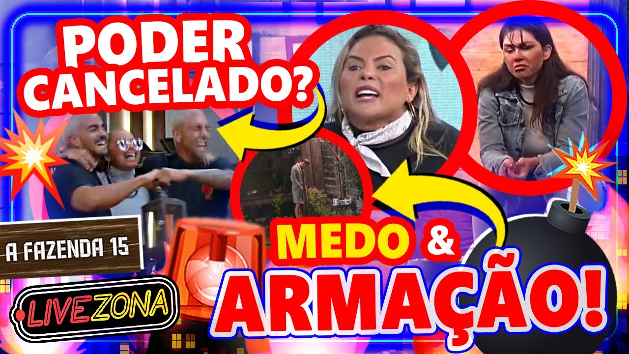 🔴A FAZENDA 15: PODER DO LAMPIÃO CANCELADO? CEZAR BLACK ARMA CONTRA SHAY ...