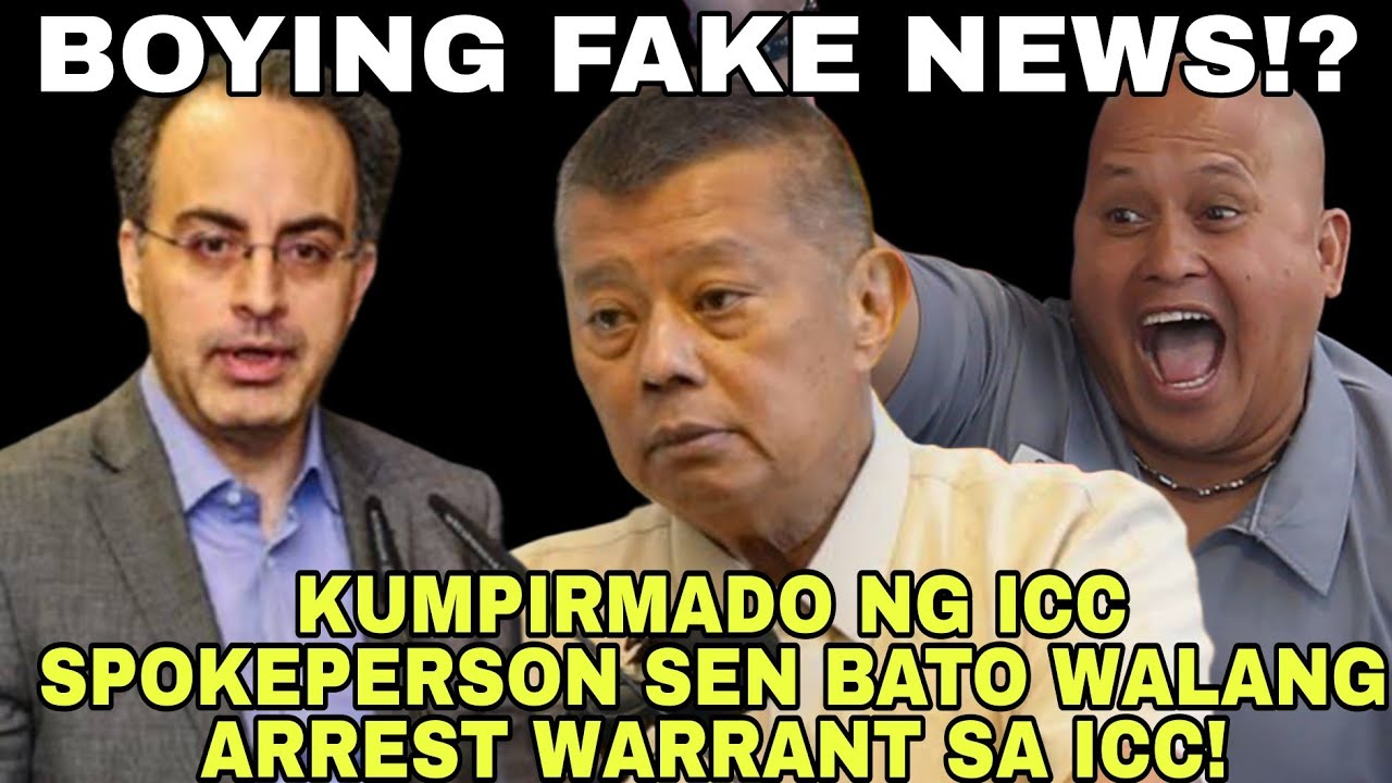 ABSWELTO SI BATO! ICC SPOKEPERSON NAGSALITA NA! WALANG ARREST WARRANT ...