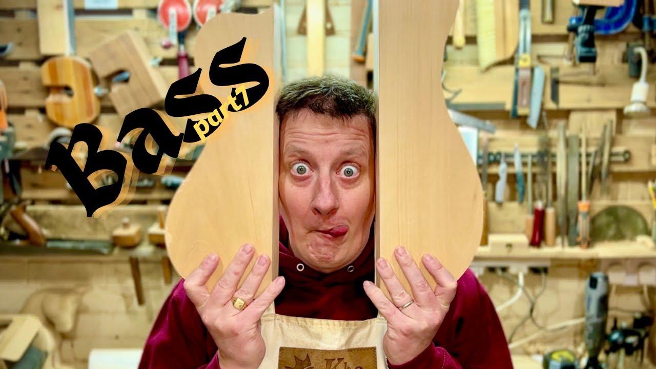 Cutting out a bass guitar body shape | Bass build part 7 - YouTube