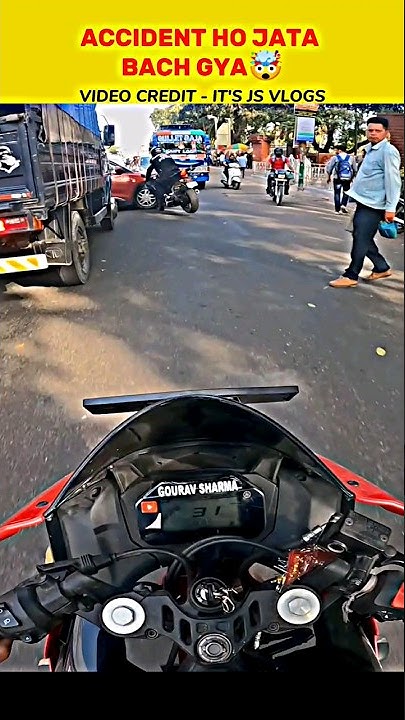 R15 ACCIDENT HOTE HOTE BACHA🤯 #motovlog #short #roadrage #youtubeshorts #viral - YouTube