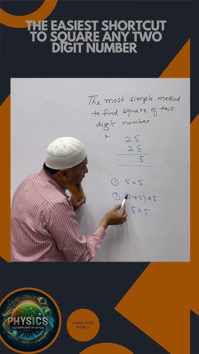 Learn the Simplest Way to Square Two-Digit Numbers 🔢 The Secret Trick For Squaring Numbers # ...