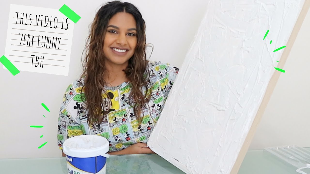 DIY Wall Art (Wall Filler Texture Art) - YouTube