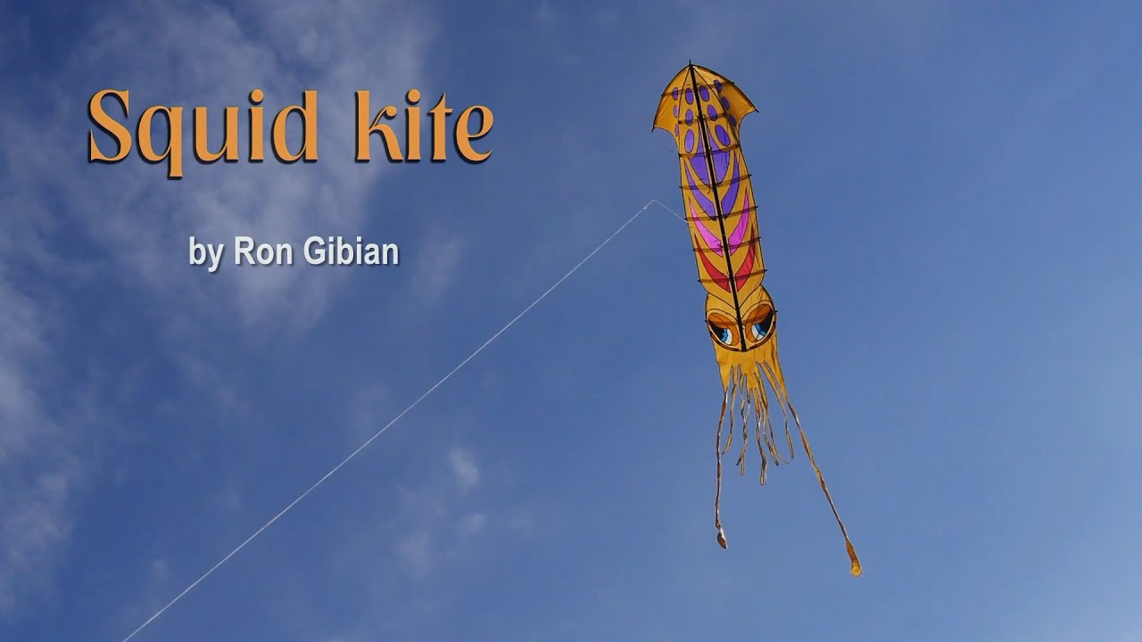 Squid kite by Ron Gibian - YouTube