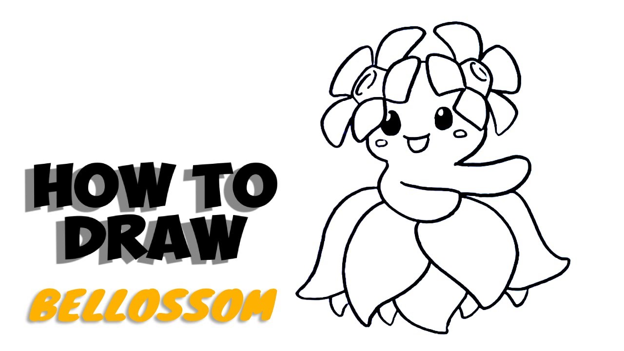 How to Draw Bellossom From Pokemon - YouTube