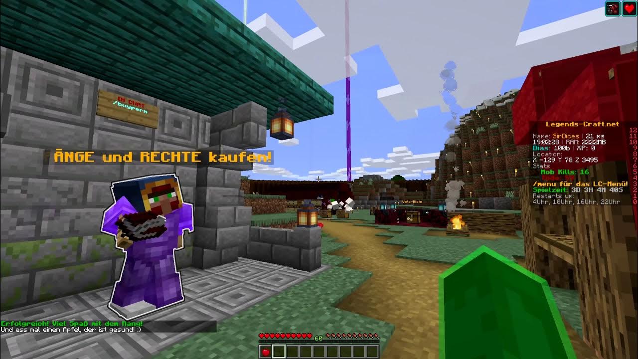 HOW-TO: legends-craft.net ---!RÄNGE und RECHTE Ingame KAUFEN ...