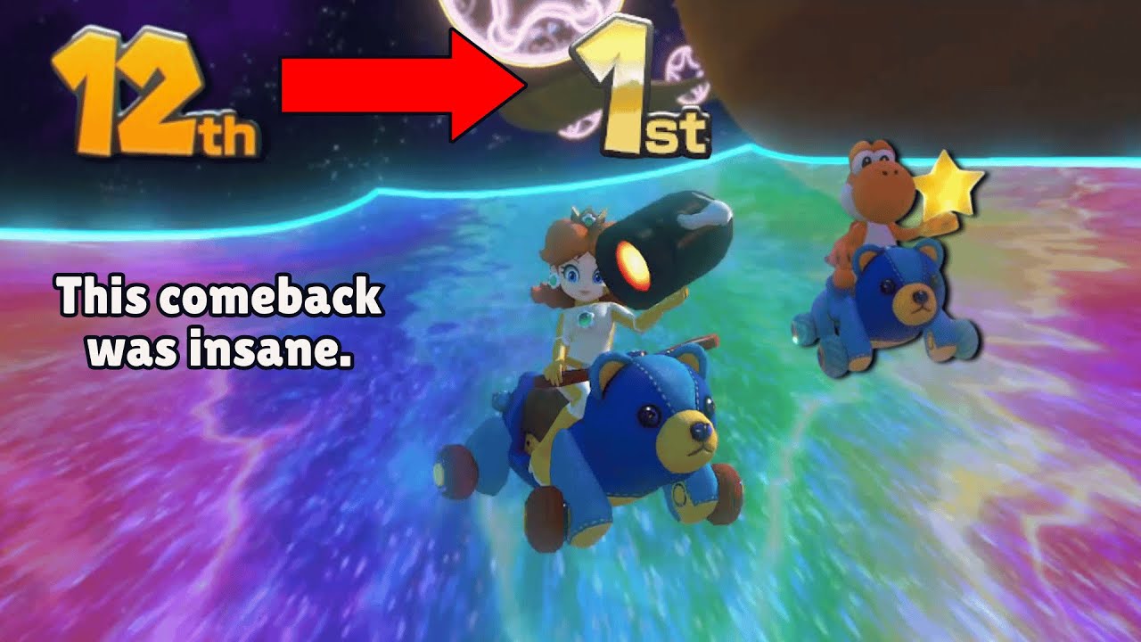 It's never over in Mario Kart 8 Deluxe. - YouTube