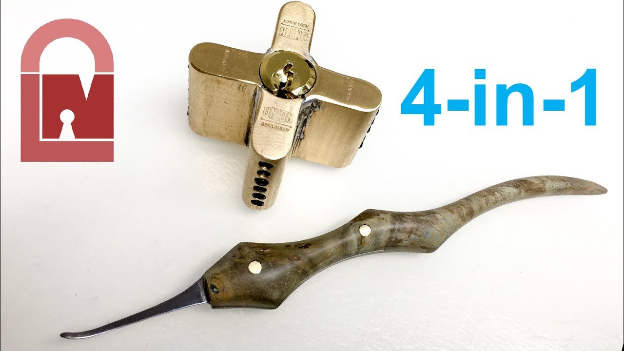 (550) Incredible Handmade Quad Lock and Lockpick from Wes Picks - YouTube