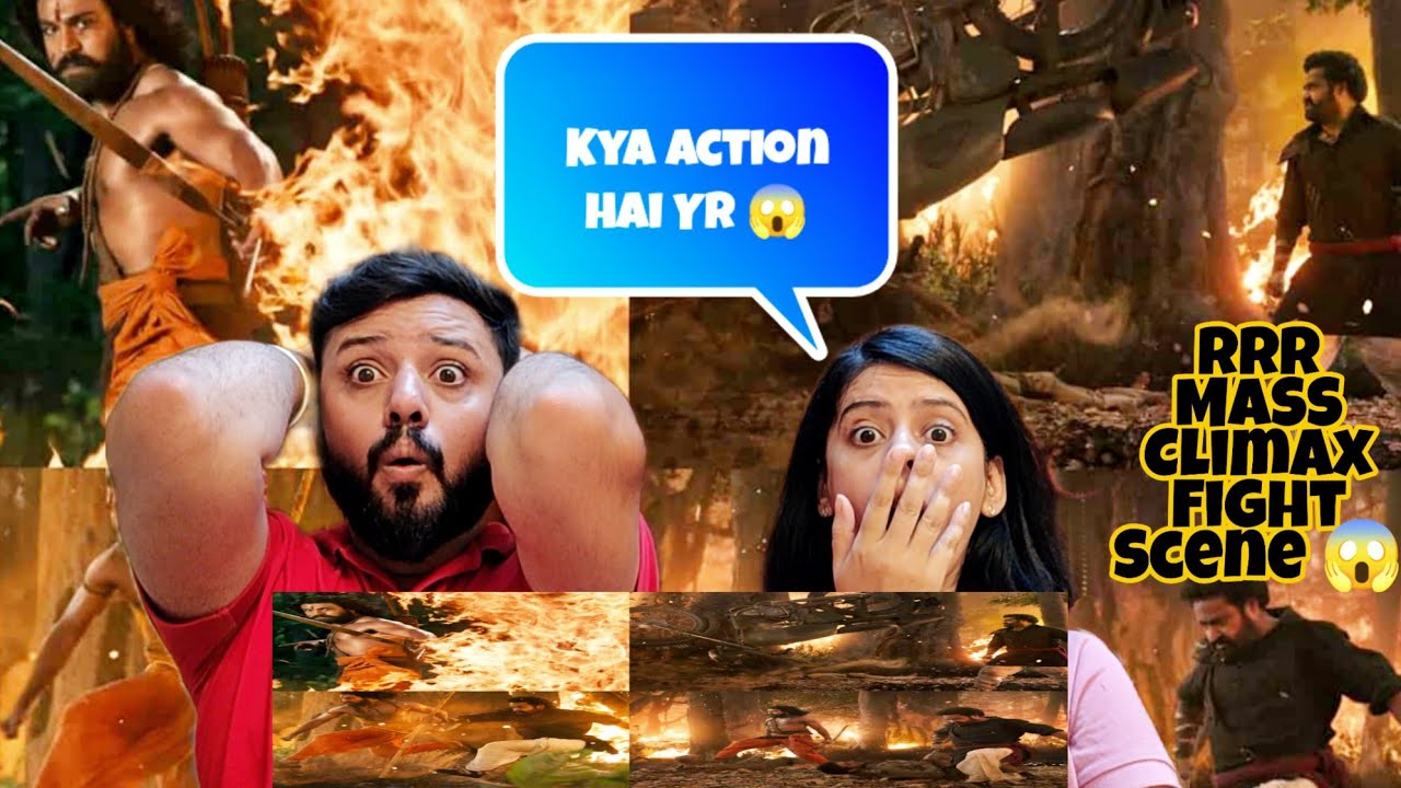 RRR- MASS Climax Fight Scene Reaction | NTR | Ram Charan | SS Rajamouli ...