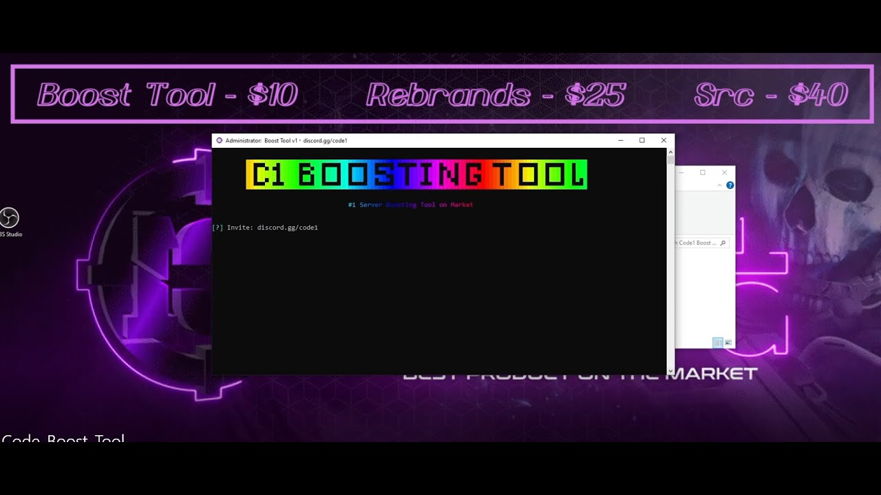 Code1 Server Boost Tool (Show Case) - YouTube