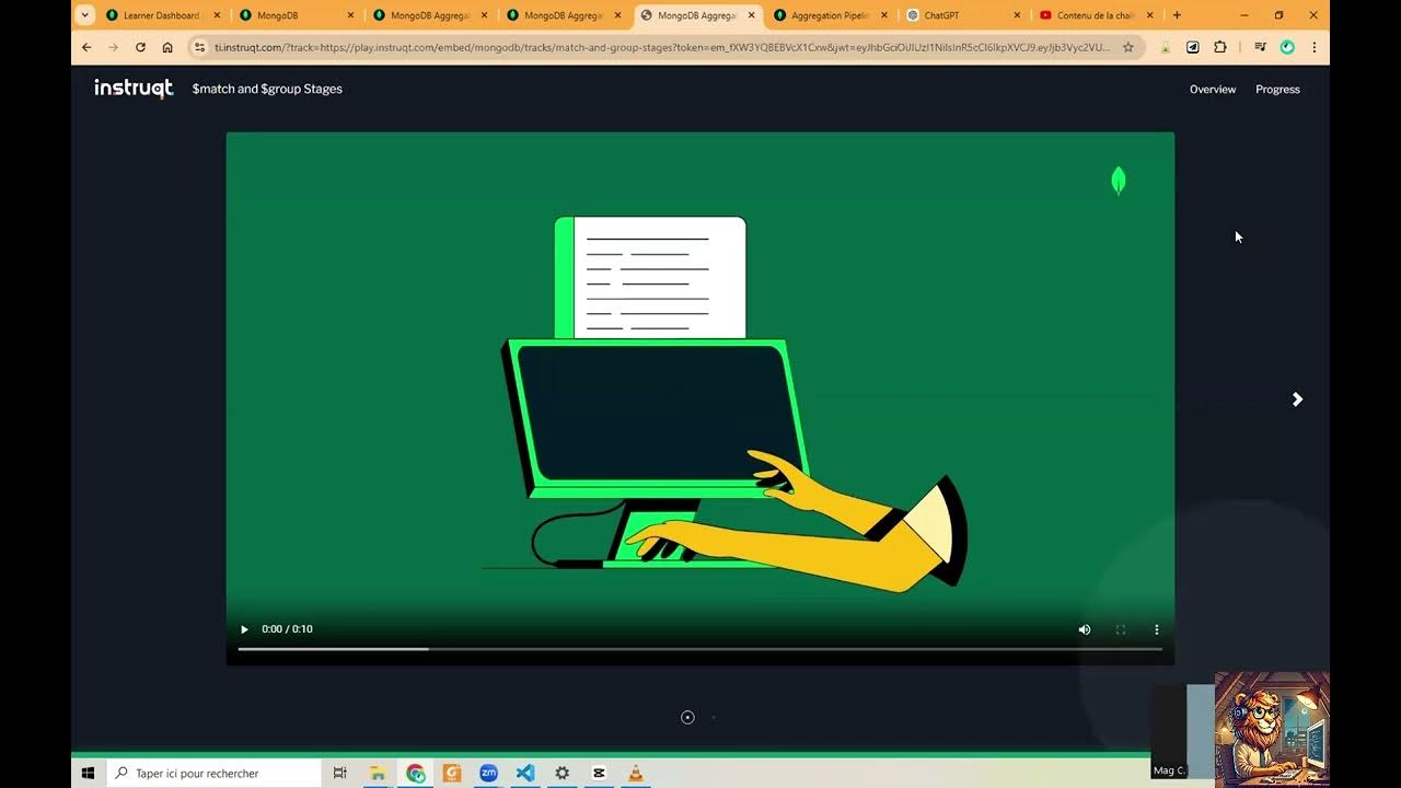 🐾 MongoDB Challenge – Day 6 (Unit 8 - Lesson 2: $match and $group) 🐾 - YouTube