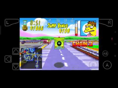 The Simpsons: Road Rage (GBA) Performance 3 - YouTube