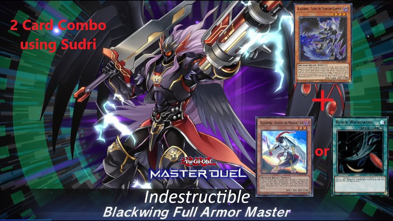 2 CARD COMBO TURBO INDESTRUCTIBLE BLACKWING FULL ARMOR MASTER USING ...