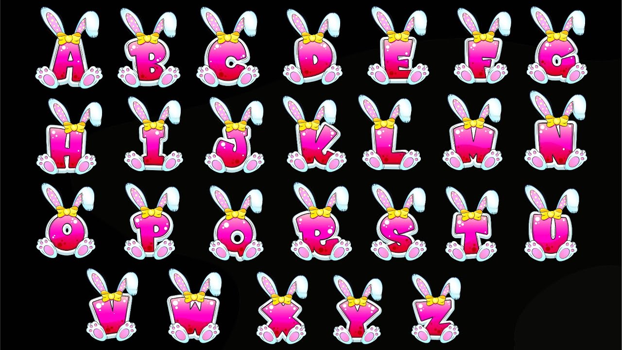 ABC Song with Rabbit Letter for children | Learn Fun Alphabet for ...
