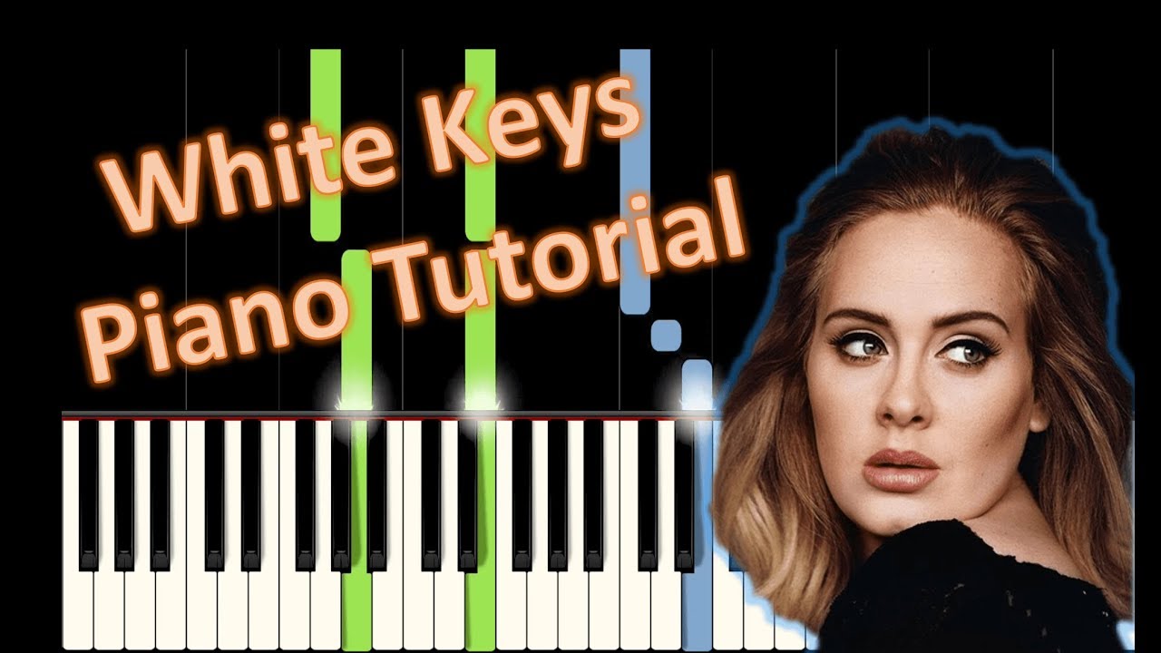 EASY - Adele - Hello - All White Keys - Piano Tutorial - YouTube