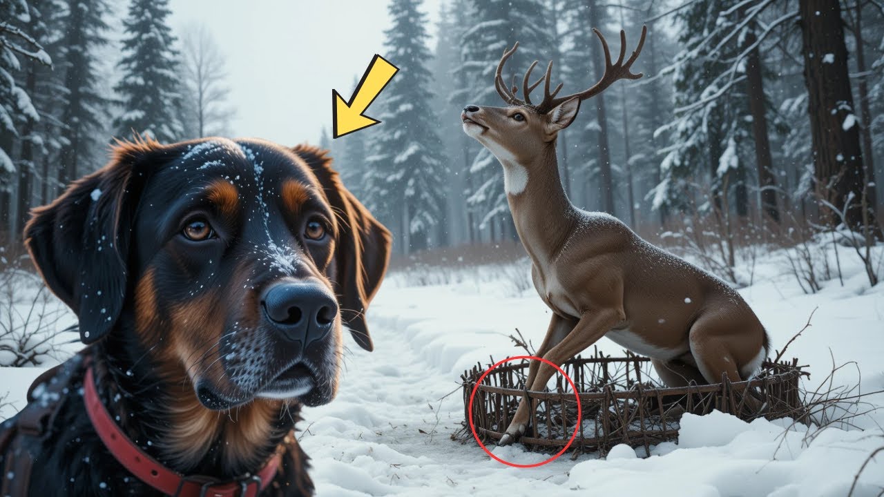 A Labrador alerts its owner, saving an injured deer from a poacher’s ...