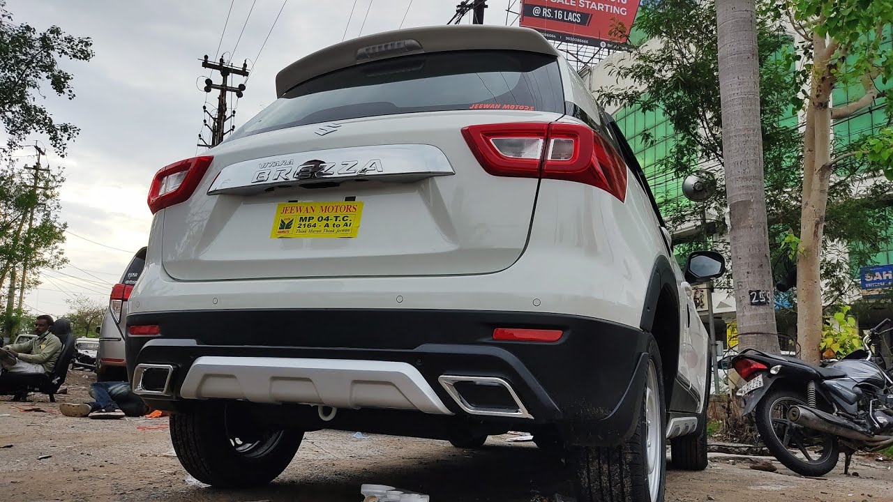 2021 Maruti Suzuki Vitara Brezza Accessories | Front & Rear ABD Guard ...