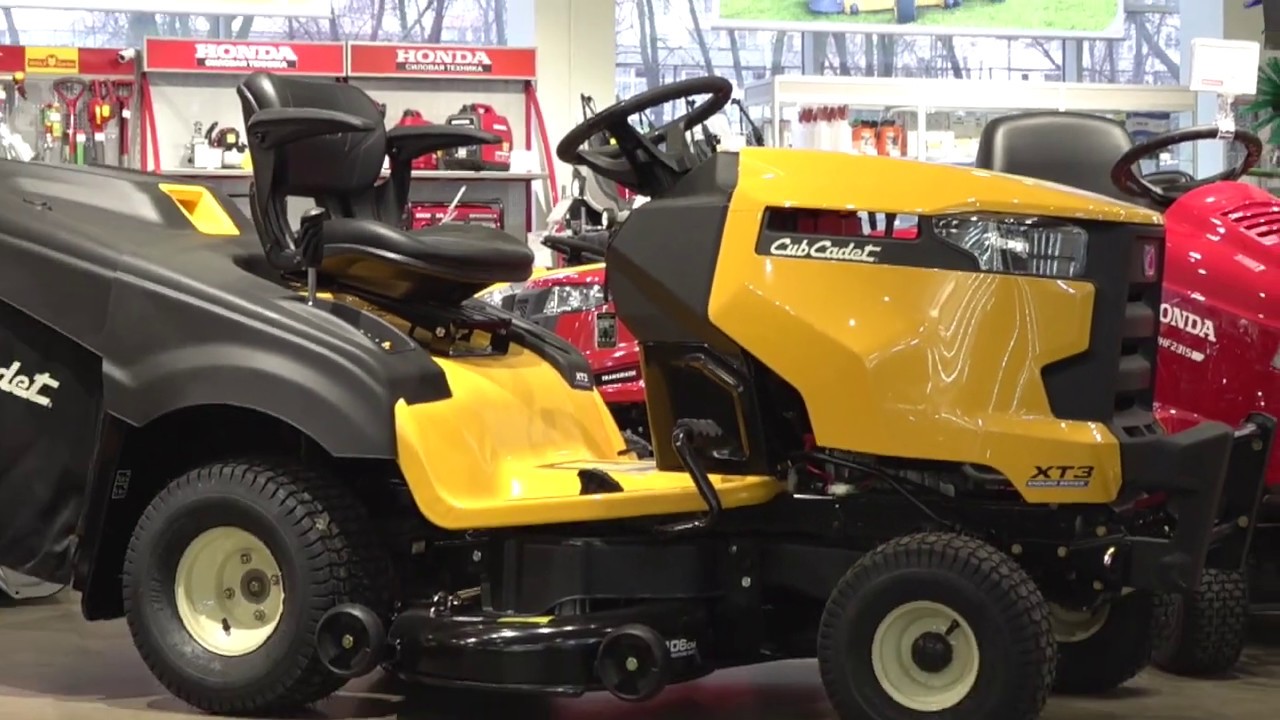 Садовый трактор Cub Cadet XT3 QR106E - YouTube