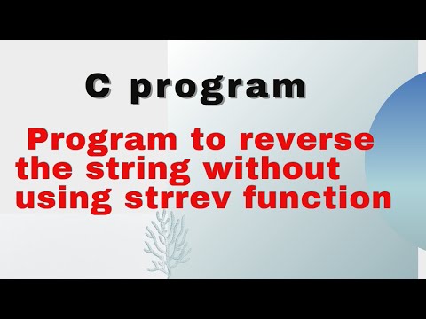program to reverse the string without using strrev in c. #cprogrammingquestions #cprogramming ...