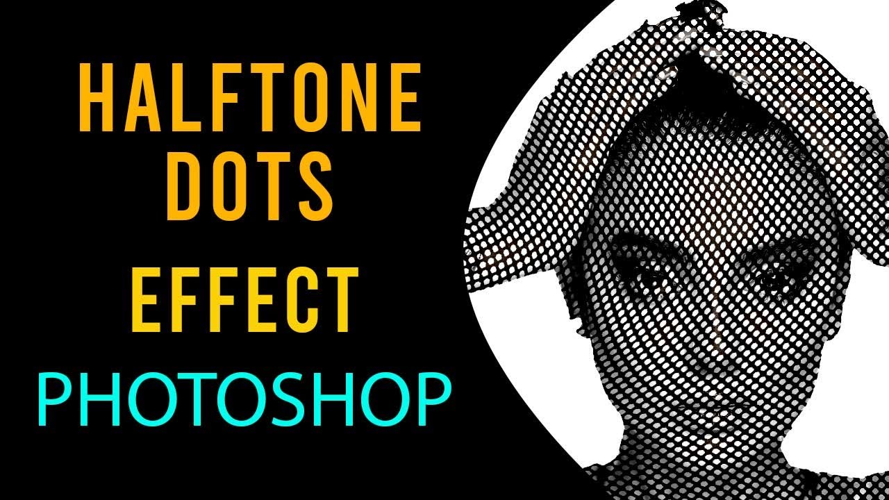 halftone effect on photoshop, Dots effect photoshop 2021 - YouTube