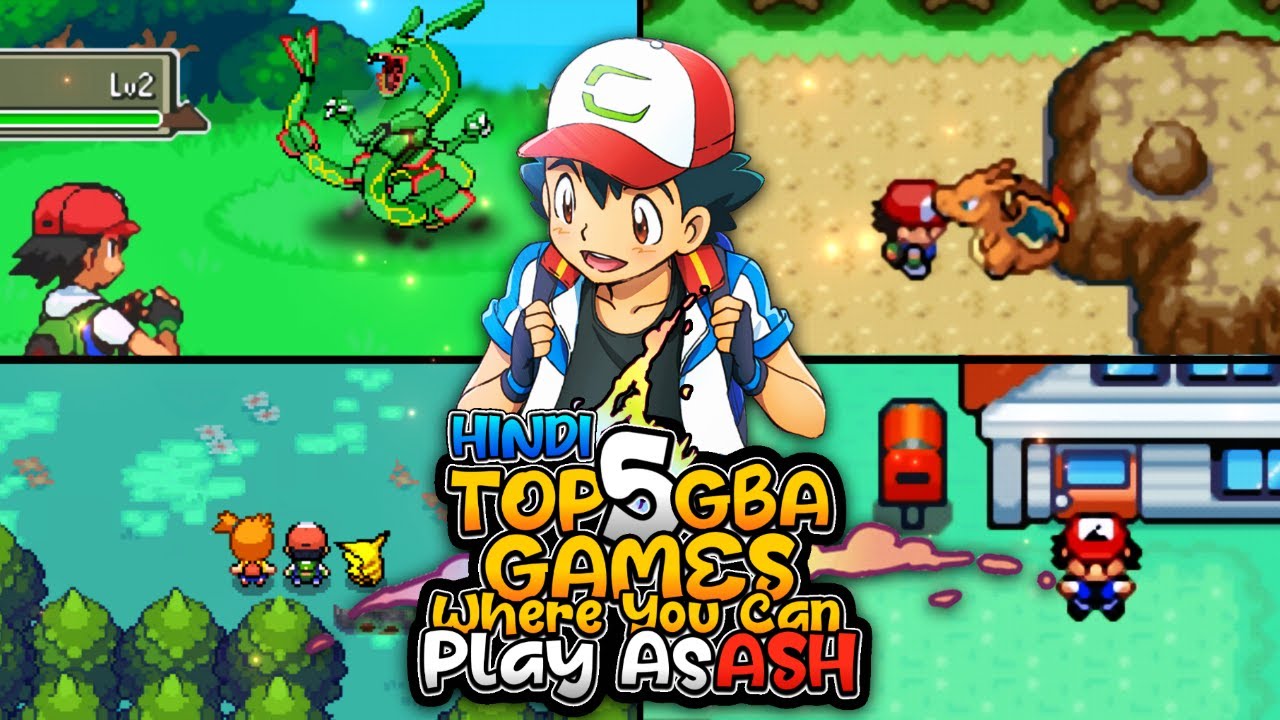 Top 5 Pokemon Fan Made GBA Roam Hacks | Where You Can Play As Ash | Top ...