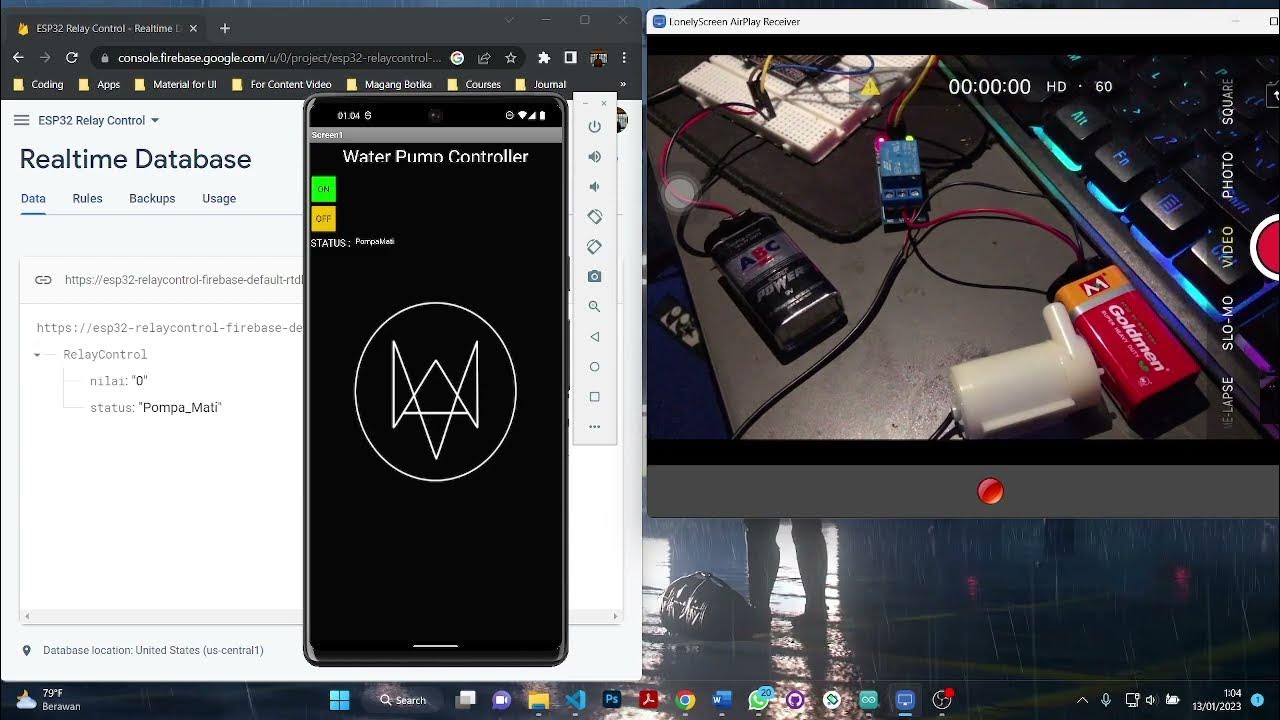 Video Singkat ESP32 FIrebase Relay Controller + MIT APP INVENTOR - YouTube