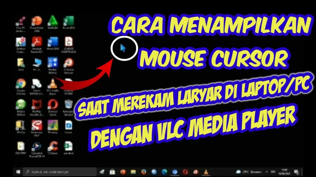 Cara menampilkan mouse cursor/pointer pada saat merekam layar dengan ...