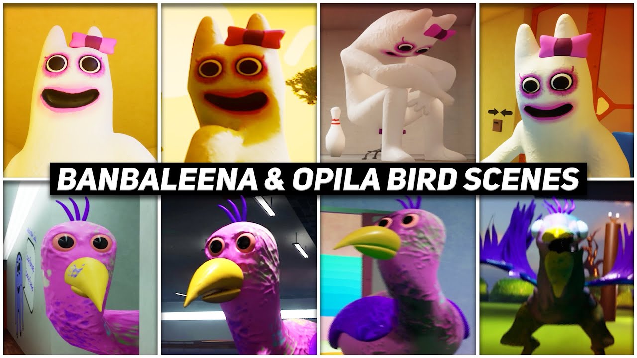 Garten Of Banban 1-6 BANBALEENA & OPILA BIRD Behind The Scenes - YouTube