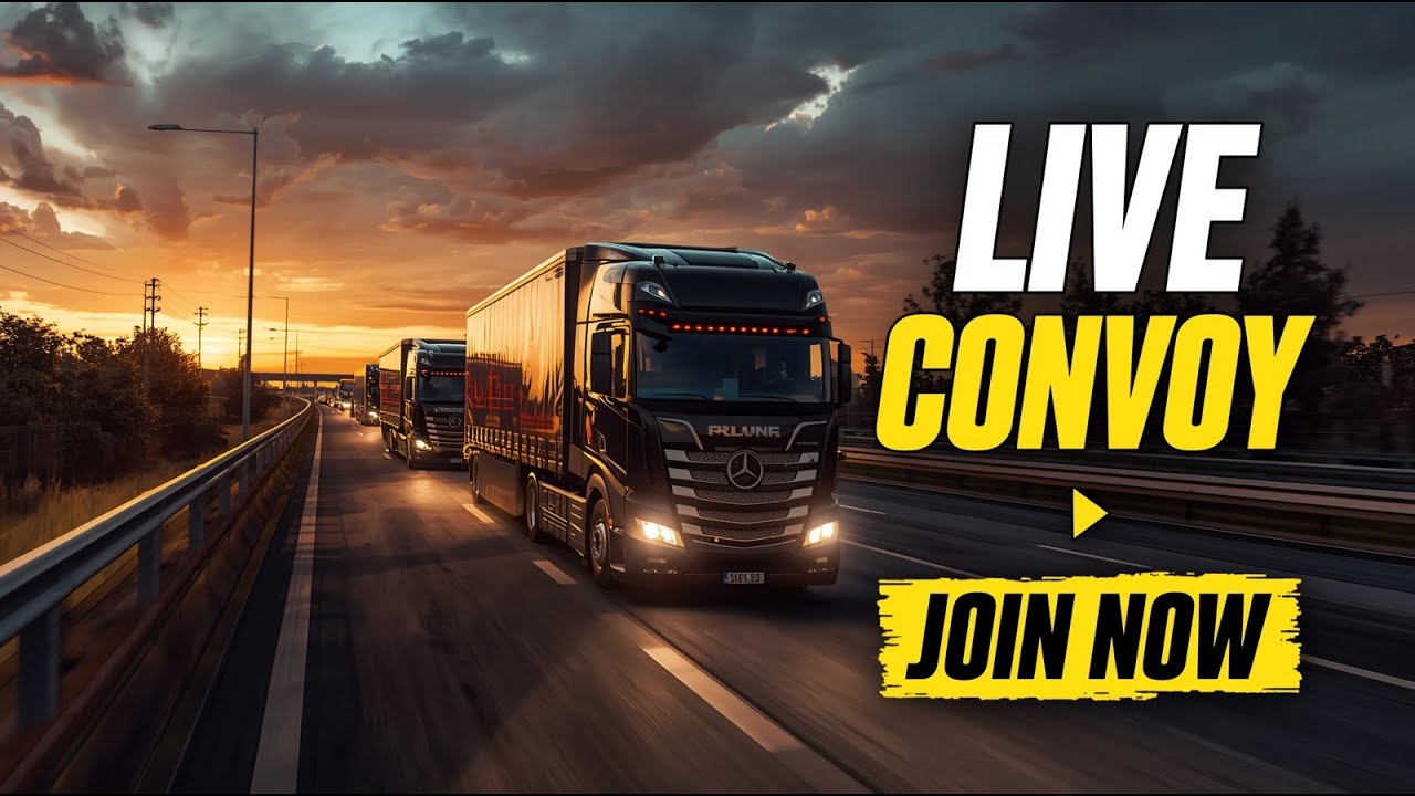 🔴 ETS2 LIVE Convoy | Road Trip With Viewers | Realistic Driving ...