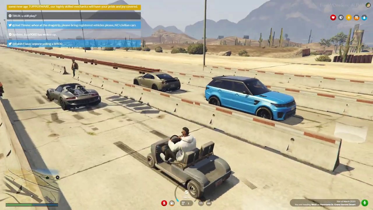 Fivem Golf Cart Antics - OzzyGaming - YouTube