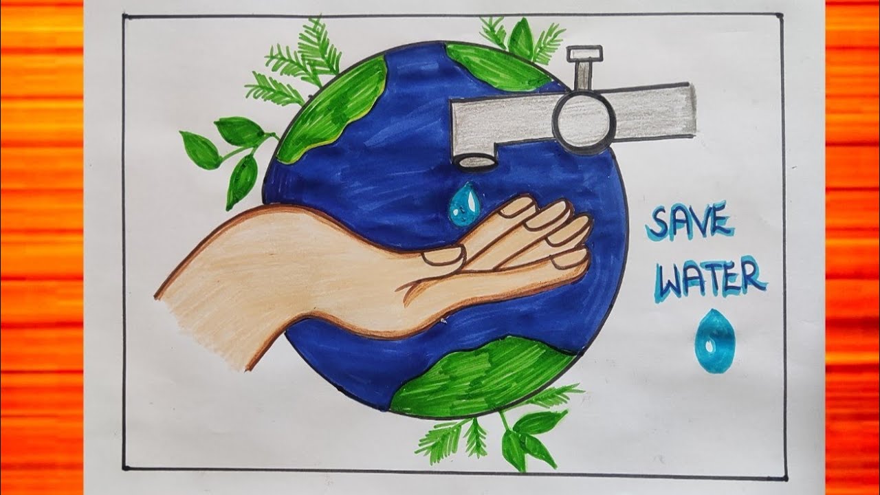 water day drawing|world water day drawing|water day poster - YouTube
