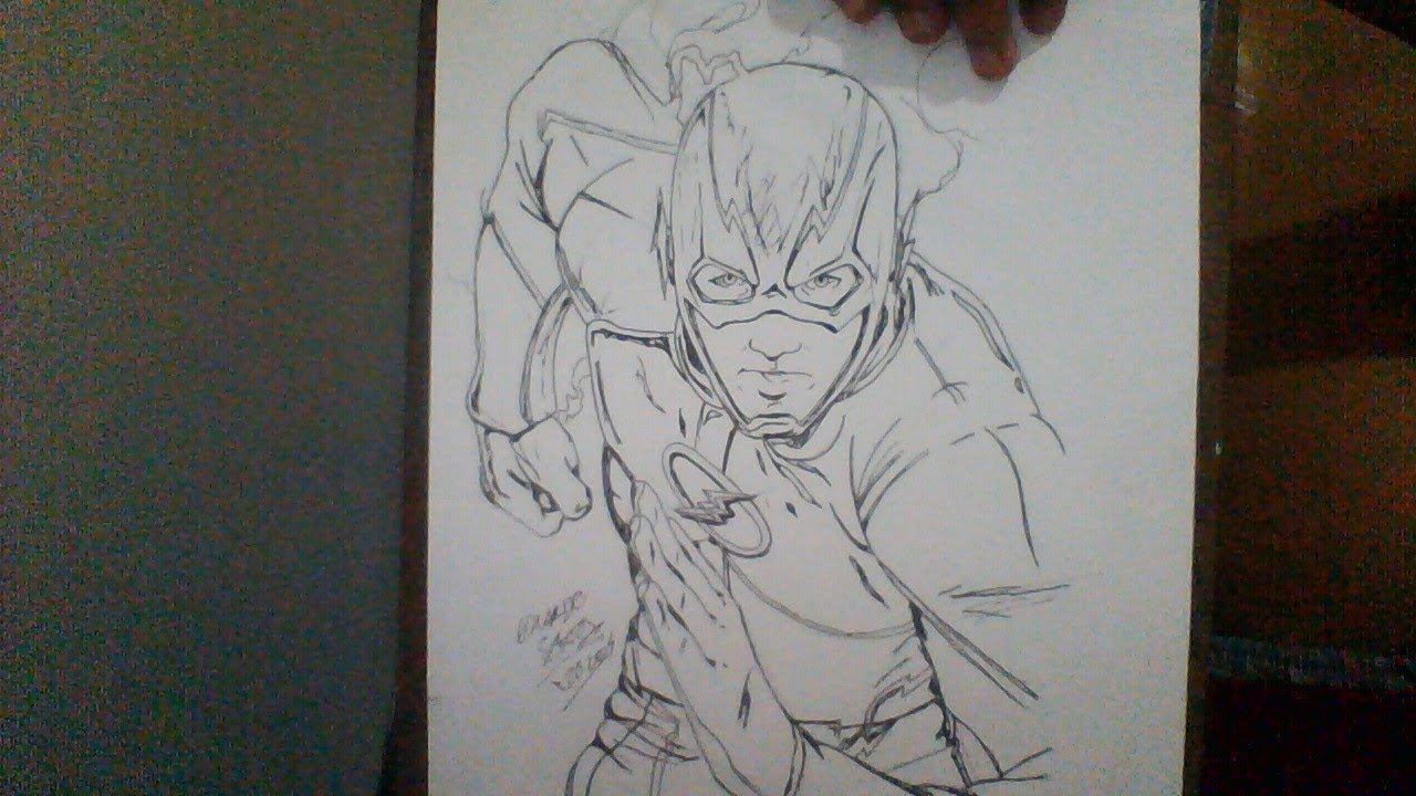 Drawing The Flash CW Series - YouTube