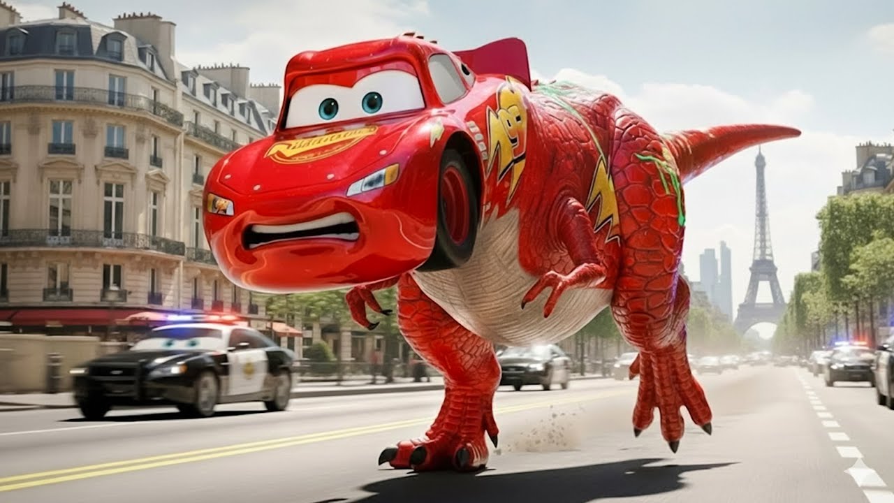 T-Rex McQueen Escapes the Military Base — Police Pursuit & a Dark Cave ...