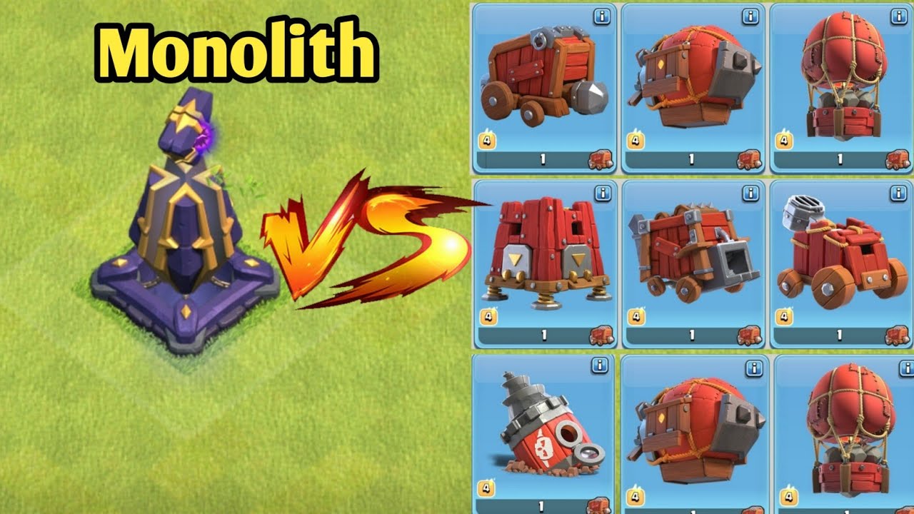 Monolith Vs Max Machine | Clash Of Clans - YouTube