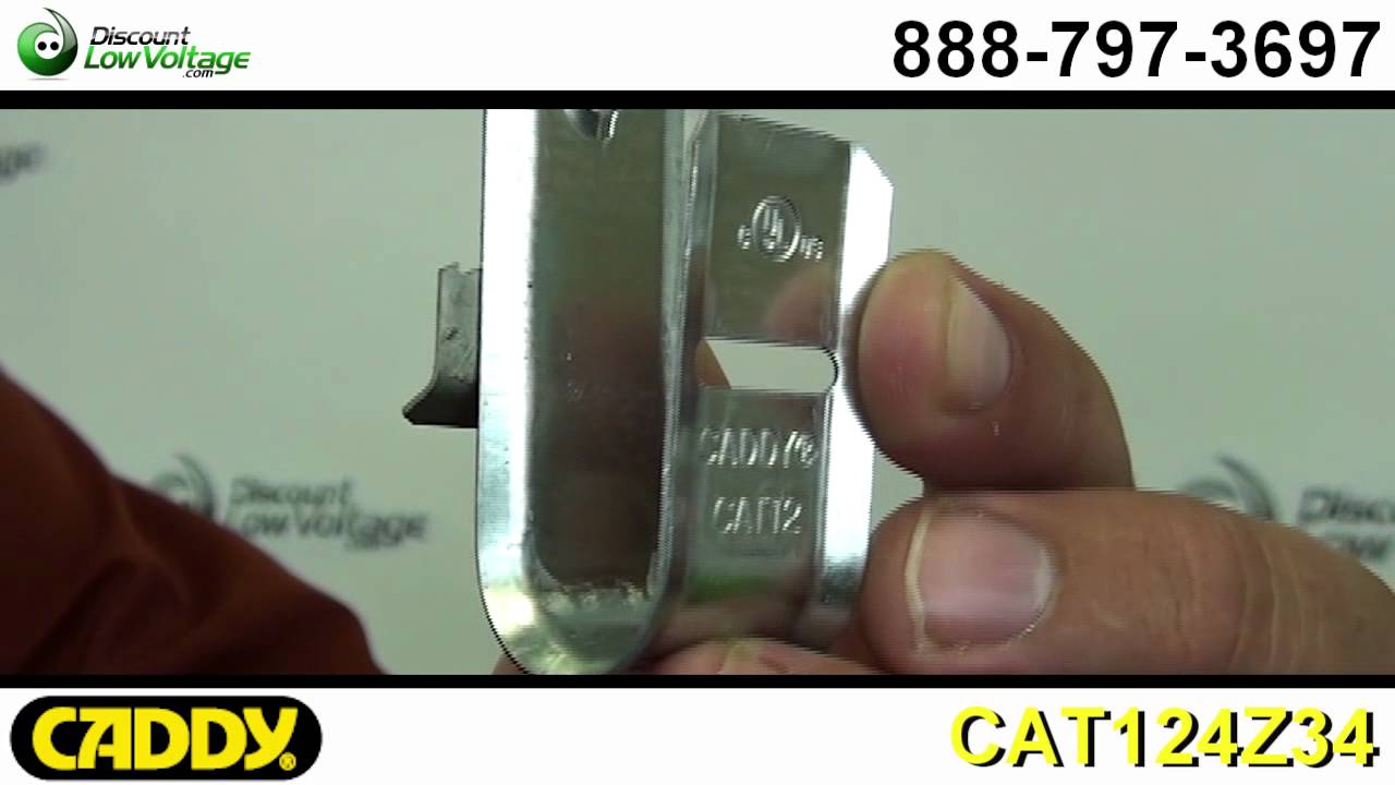 CAT124Z34 J hook w/ Drop Wire Clip - YouTube