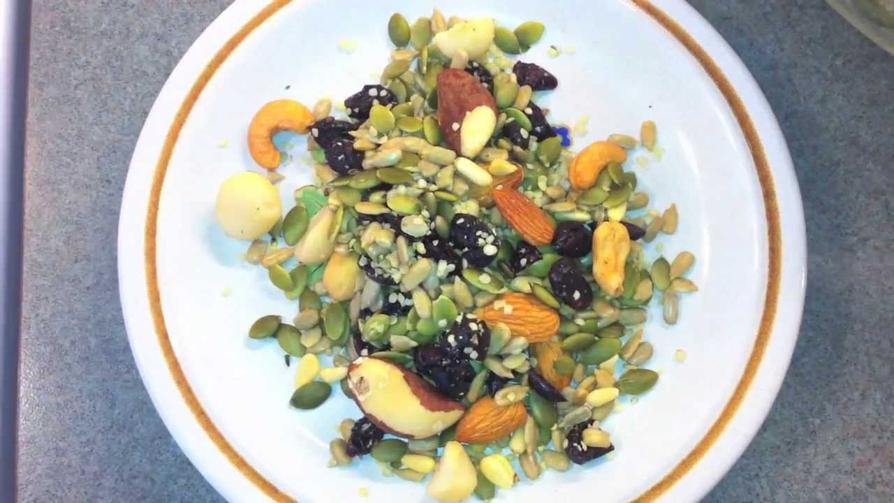 How To Make Trail Mix - Heart Healthy Recipe - YouTube