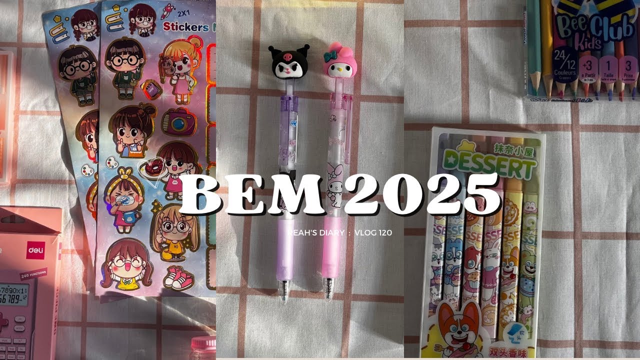 BEM 2025📒🌷مشتريات المدرسة - YouTube