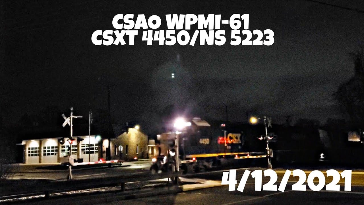 CSAO WPMI-61 (4/12/2021) CSXT 4450/NS 5223 18 cars - YouTube