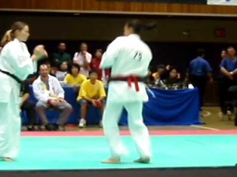 All American Open Karate 2008 Championships - D. Cherneva vs. E. Kozlova